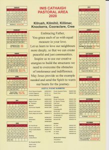 Inis Cathaigh Pastoral Area Calendar 2020 - Killimer Parish